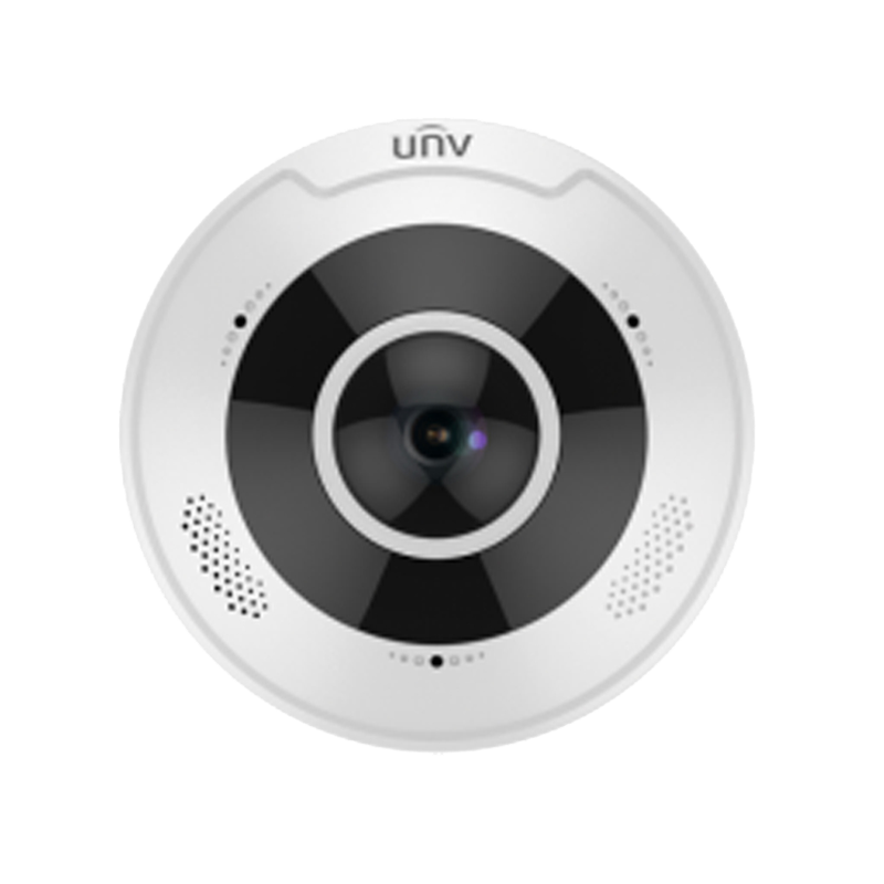 5MP Fisheye Fixed Dome Network Camera, 1.4mm, Uniview, IPC815SB-ADF14K-I0
