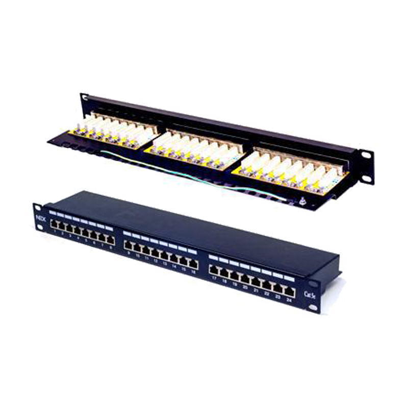 CAT6 FTP PATCH PANEL 1U, NEX- PP-CAT6-FTP-24