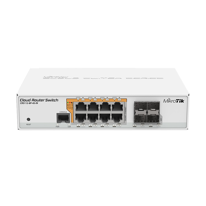 MikroTik CRS112 8P 4S IN, 8x Gigabit Ethernet Smart Switch with PoE-out ...