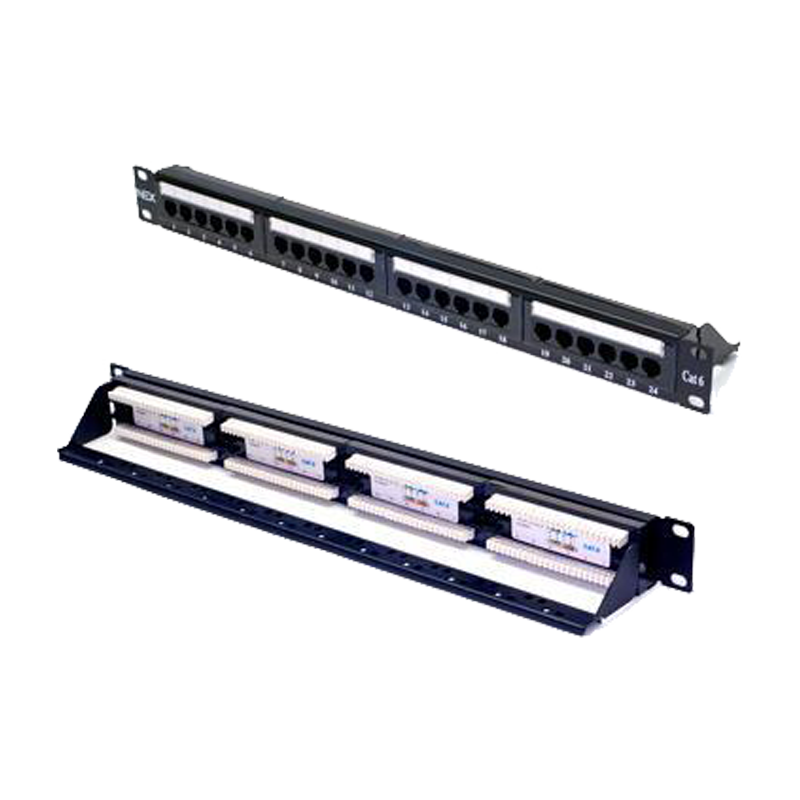 CAT6 UTP PATCH PANEL 1U, NEX- PP-CAT6-UTP-24